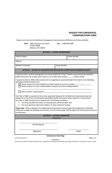 FREE 32+ Communication Forms in PDF | MS Word | XLS