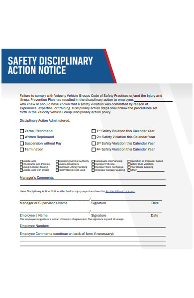 FREE 30+ Disciplinary Forms in PDF | MS Word