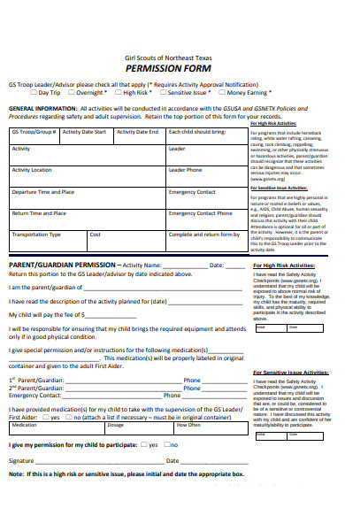 FREE 34+ Permission Forms in PDF | MS Word