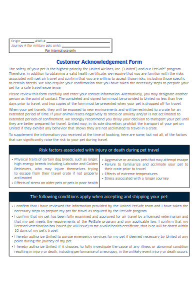 FREE 56+ Acknowledgement Form Samples, PDF, MS Word, Google Docs, Excel