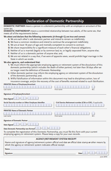 FREE 36+ Partnership Forms in PDF | MS Word