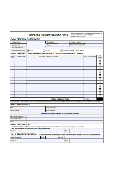 FREE 33+ Expenses Forms in PDF | Ms Word | XLS
