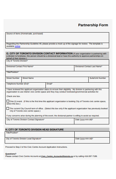 FREE 36+ Partnership Forms in PDF | MS Word