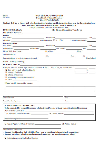 FREE 56+ School Form Samples, PDF, MS Word, Google Docs, Excel