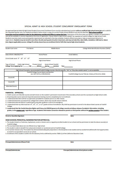 FREE 56+ School Form Samples, PDF, MS Word, Google Docs, Excel