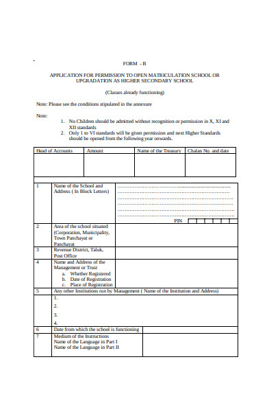 FREE 56+ School Form Samples, PDF, MS Word, Google Docs, Excel