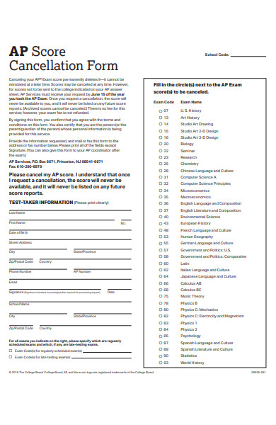 FREE 51+ Cancellation Forms in PDF | MS Word