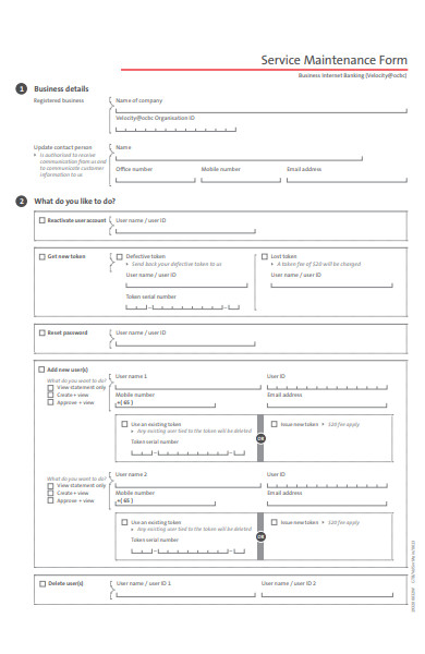 FREE 42+ Maintenance Forms in PDF | MS Word | XLS