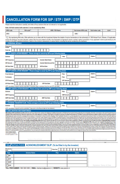 FREE 51+ Cancellation Forms in PDF | MS Word