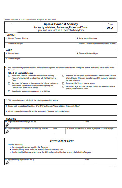 FREE 50+ Attorney Forms in PDF | MS Word