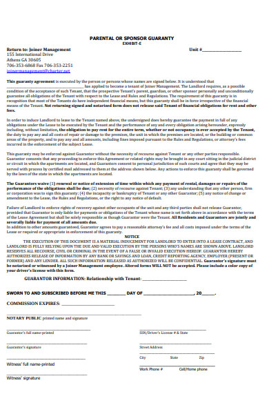 FREE 40+ Guarantor Forms in PDF | MS Word (.doc)
