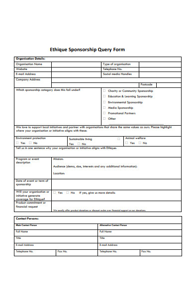 FREE 50+ Sample Query Forms in PDF | MS Word