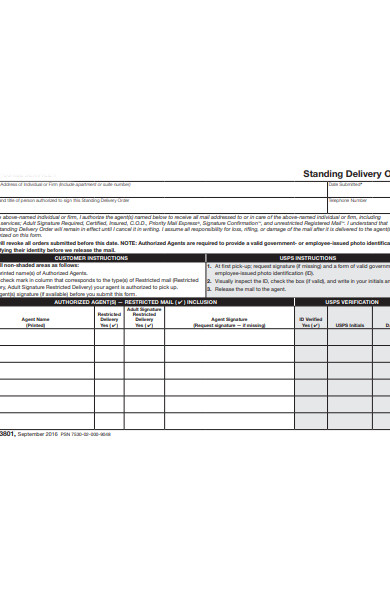 FREE 35+ Delivery Form Samples, PDF, MS Word, Google Docs