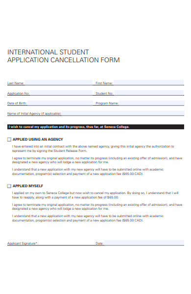 FREE 51+ Cancellation Forms in PDF | MS Word