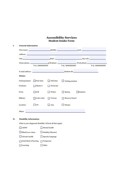 FREE 54+ Intake Forms in PDF | MS Word | XLS