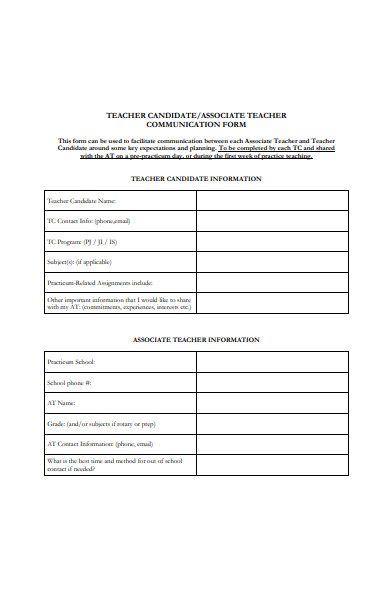 FREE 32+ Communication Forms in PDF | MS Word | XLS