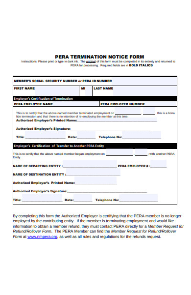 FREE 51+ Termination Forms in PDF | MS Word | XLS