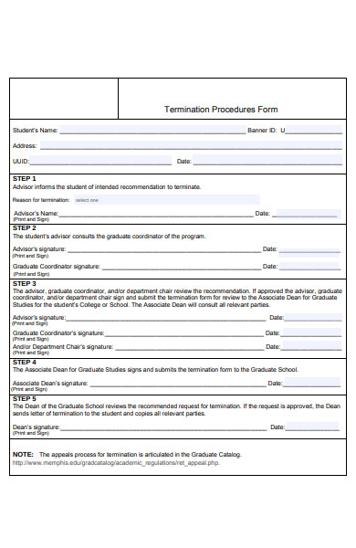 FREE 51+ Termination Forms in PDF | MS Word | XLS