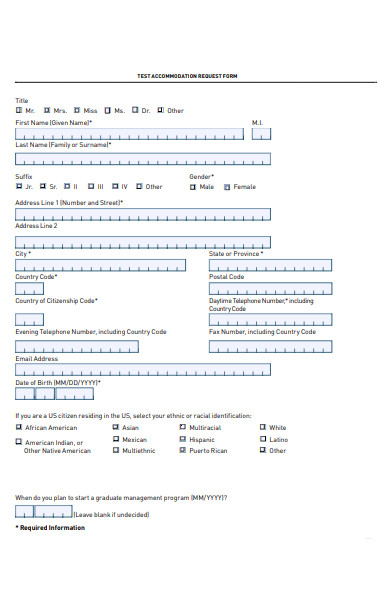 FREE 38+ Accommodation Request Form Samples, PDF, MS Word, Google Docs ...