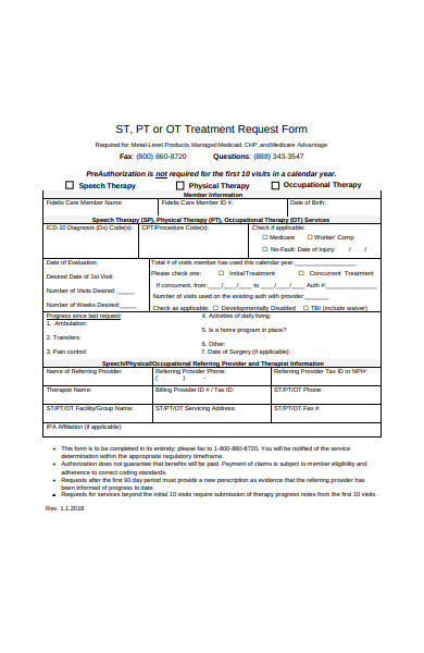 FREE 31+ Therapy Forms in PDF | MS Word | XLS