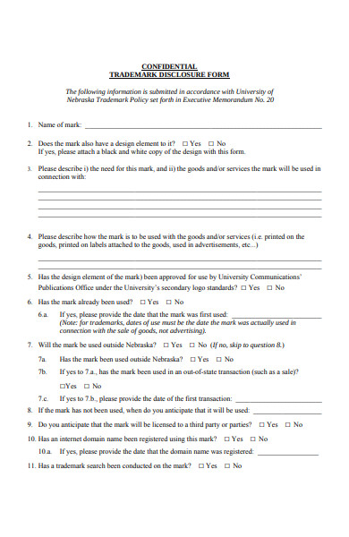 FREE 19+ Trademark Forms in PDF | MS Word