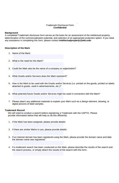FREE 19+ Trademark Forms in PDF | MS Word