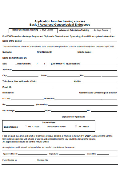 FREE 46+ Training Form Samples, PDF, Word, Google Docs, Excel