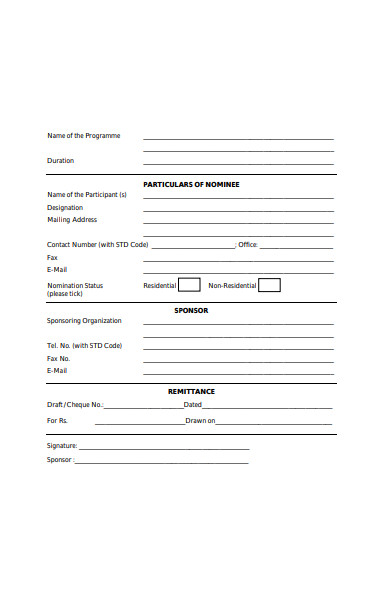 FREE 42+ Training Forms in PDF | MS Word | XLS