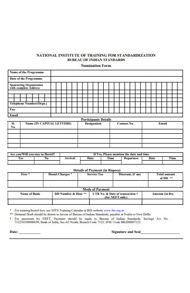 FREE 46+ Training Form Samples, PDF, Word, Google Docs, Excel