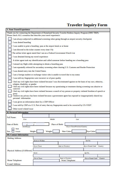 FREE 42+ Travel Booking Form Samples, PDF, MS Word, Google Docs