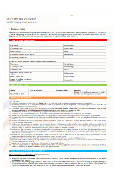 FREE 54+ Disclaimer Form Samples, PDF, MS Word, Google Docs
