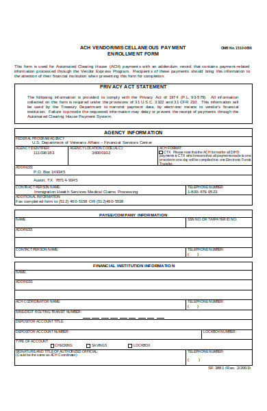 FREE 36+ Vendor Form Samples, PDF, MS Word, Google Docs, Excel