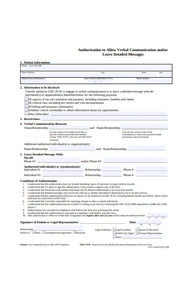 FREE 32+ Communication Forms in PDF | MS Word | XLS