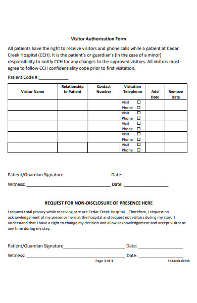 FREE 36+ Visitors Form Samples, PDF, MS Word, Google Docs, Excel