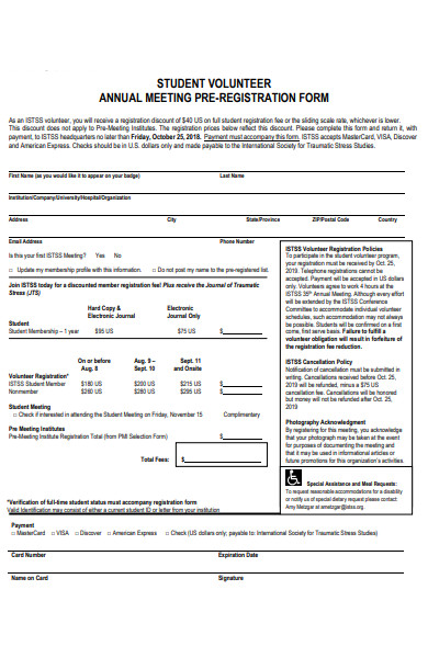 FREE 30+ Volunteer Registration Forms in PDF | MS Word