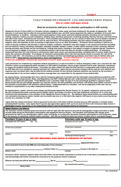FREE 30+ Volunteer Registration Forms in PDF | MS Word