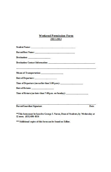 FREE 34+ Permission Forms in PDF | MS Word