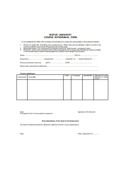 FREE 31+ Withdrawal Forms in PDF | MS Word | XLS