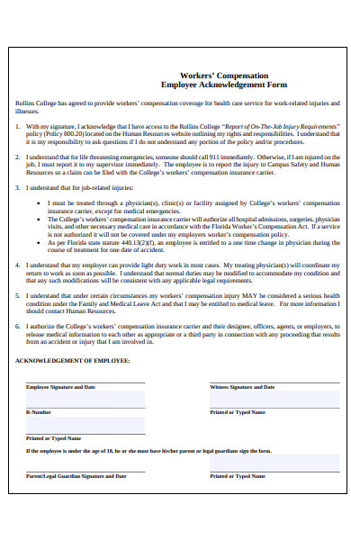FREE 52+ Acknowledgement Forms in PDF | MS Word | Excel