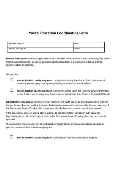FREE 50+ Educational Forms in PDF | Ms Word