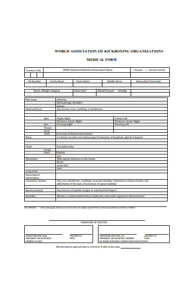 FREE 50+ Medical Forms in PDF | XLS