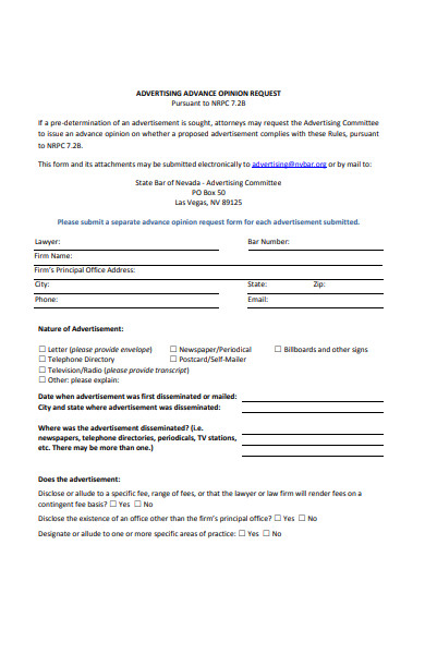 FREE 40+ Advertising Request Forms in PDF | MS Word