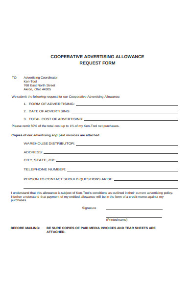 FREE 40+ Advertising Request Forms in PDF | MS Word