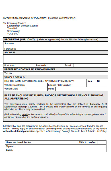 FREE 40+ Advertising Request Forms in PDF | MS Word