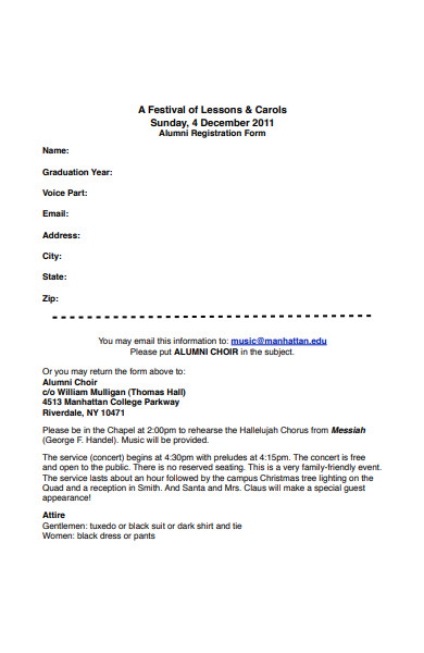 FREE 40+ Alumni Registration Forms in PDF | MS Word