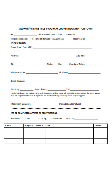 FREE 40+ Alumni Registration Forms in PDF | MS Word