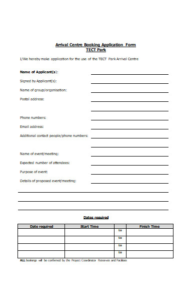 FREE 29+ Arrival Form Samples, PDF, MS Word, Google Docs
