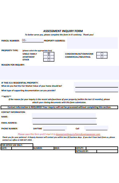 FREE 50+ Inquiry Forms in PDF | MS Word (doc.)