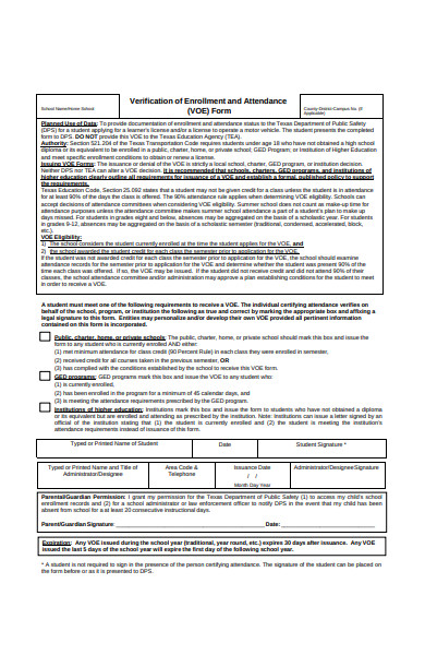 FREE 30+ Attendance Verification Forms in PDF | MS Word