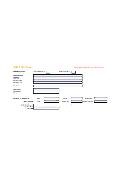 FREE 31+ Bakery Order Forms in PDF | Ms Word | XLS